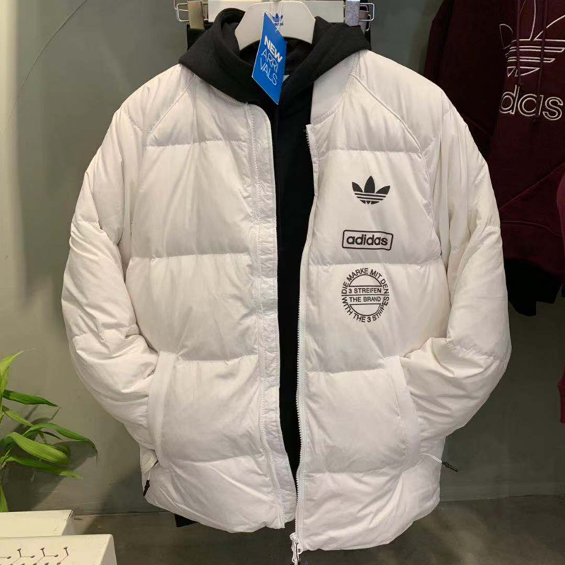 Adidas Originals Graphic Jacket DP8554 White Down Coat _Adidas Mens ...
